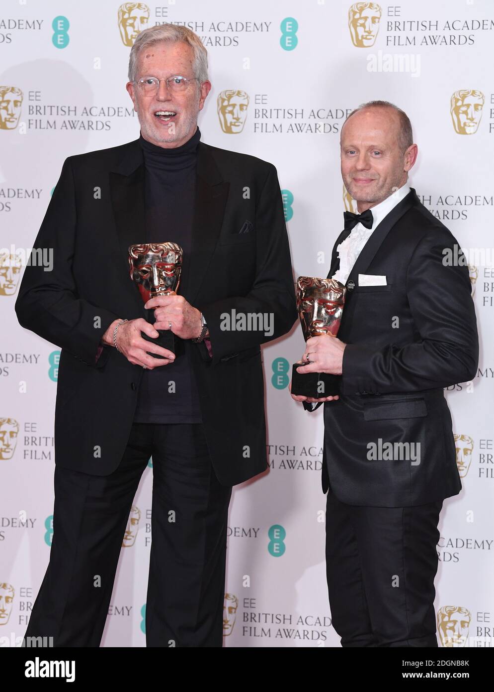 Roy Helland and Daniel Phillips pose with their awards for Hair and ...