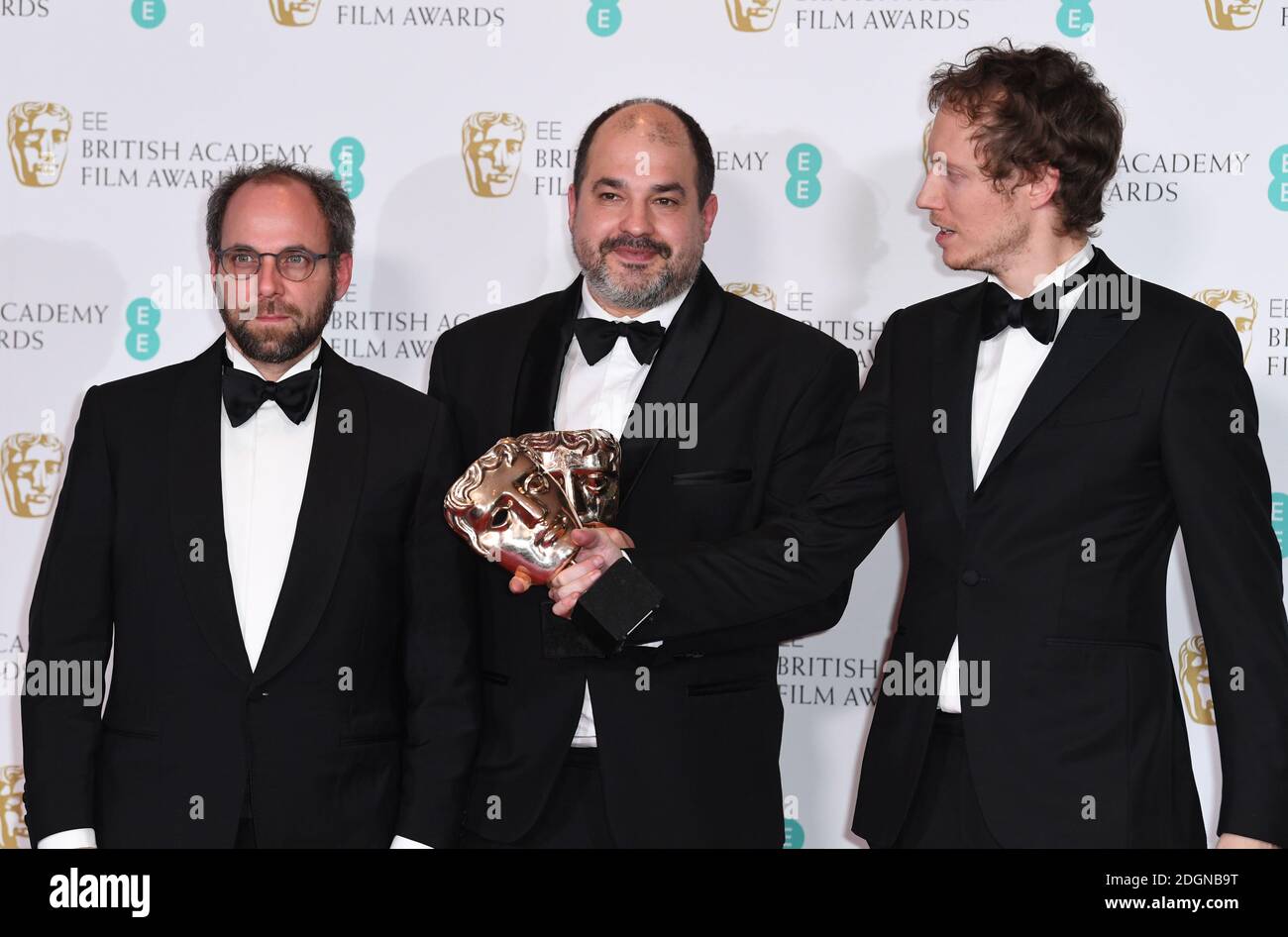 (L-R) Films Not In The English Language winners Gabor Sipos, Gabor ...