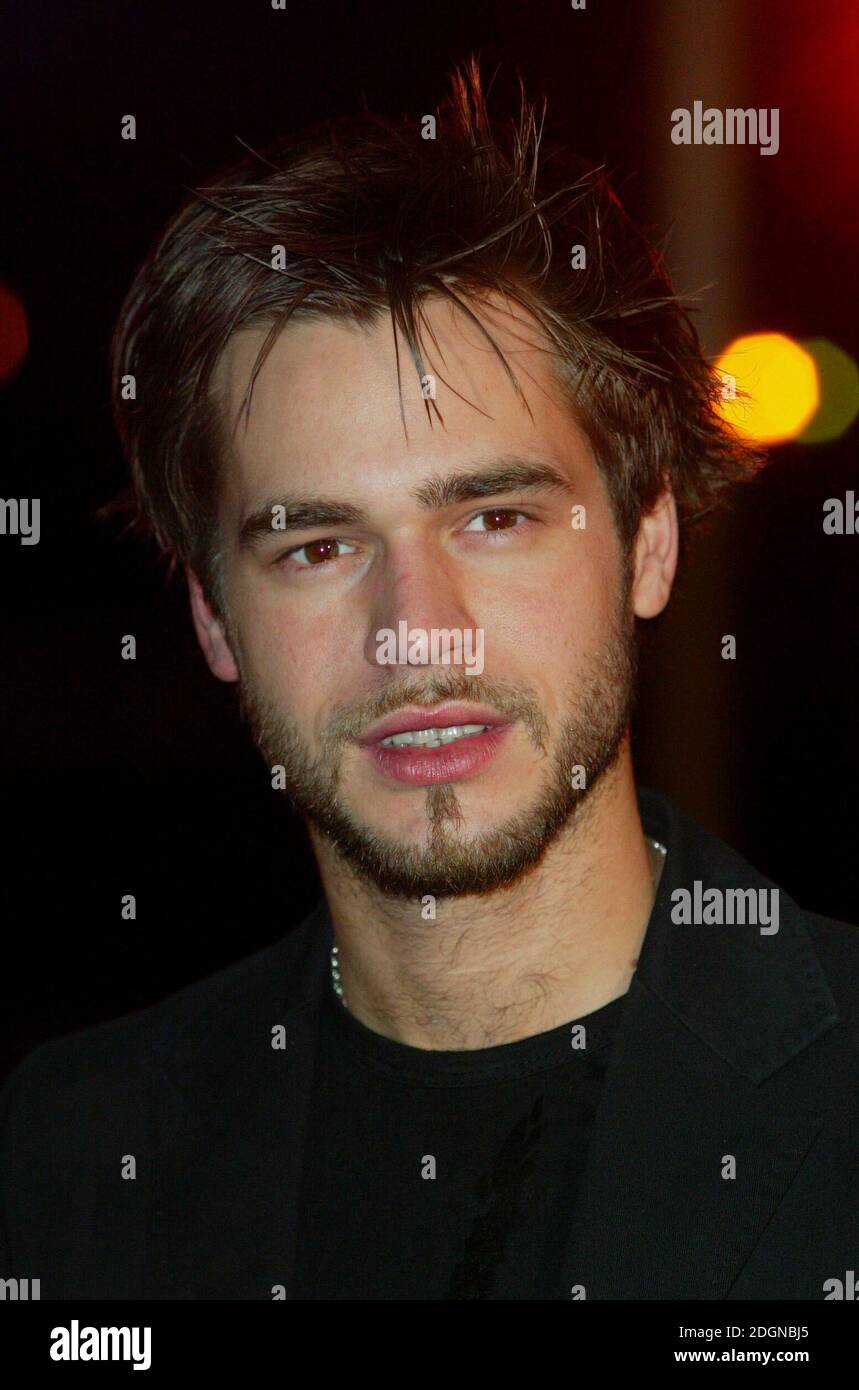 Alex Sibley arriving at the 2002 TV Moments, BBC Television Centre ...