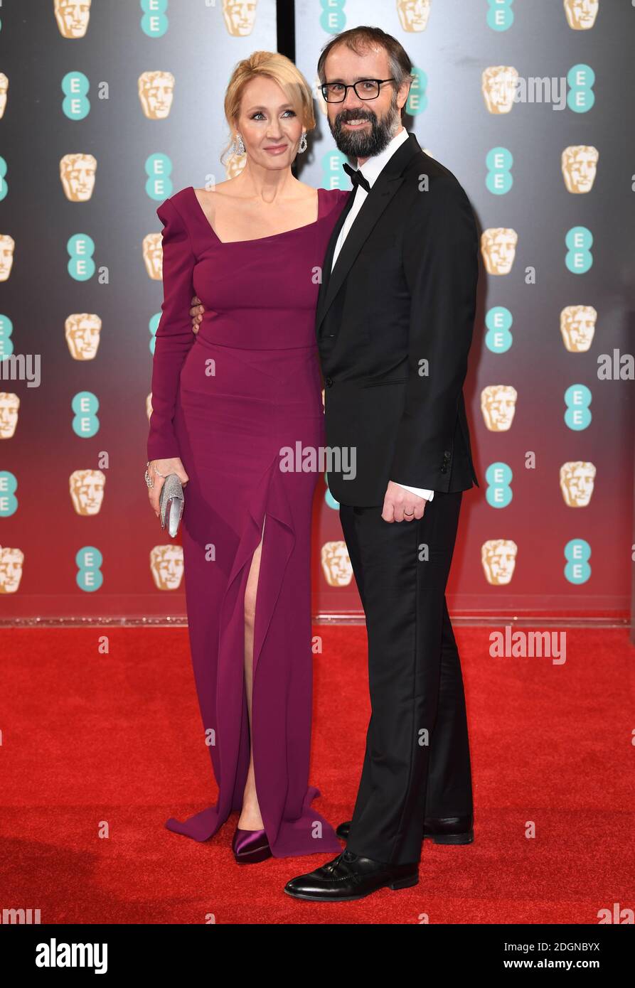 J. K. Rowling and Neil Murray attending the EE British Academy Film ...