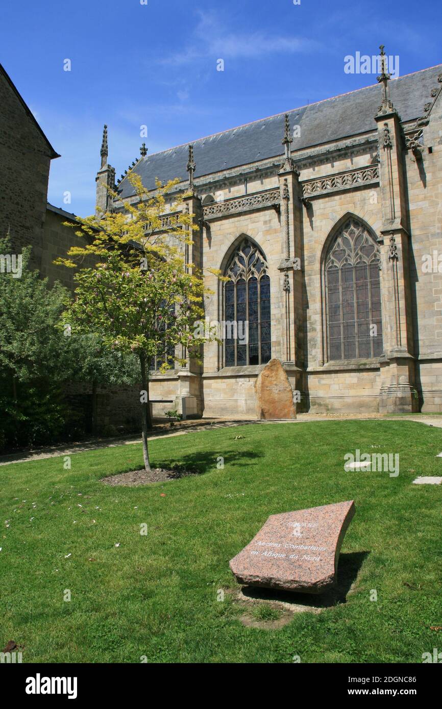 saint-malo church in dinan in brittany in france Stock Photo - Alamy