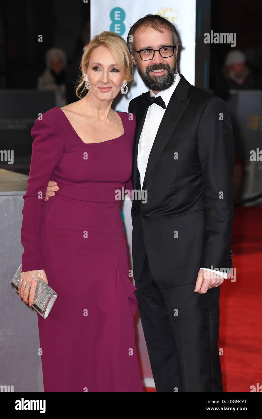 JK Rowling and Neil Murray attending the EE British Academy Film Awards ...