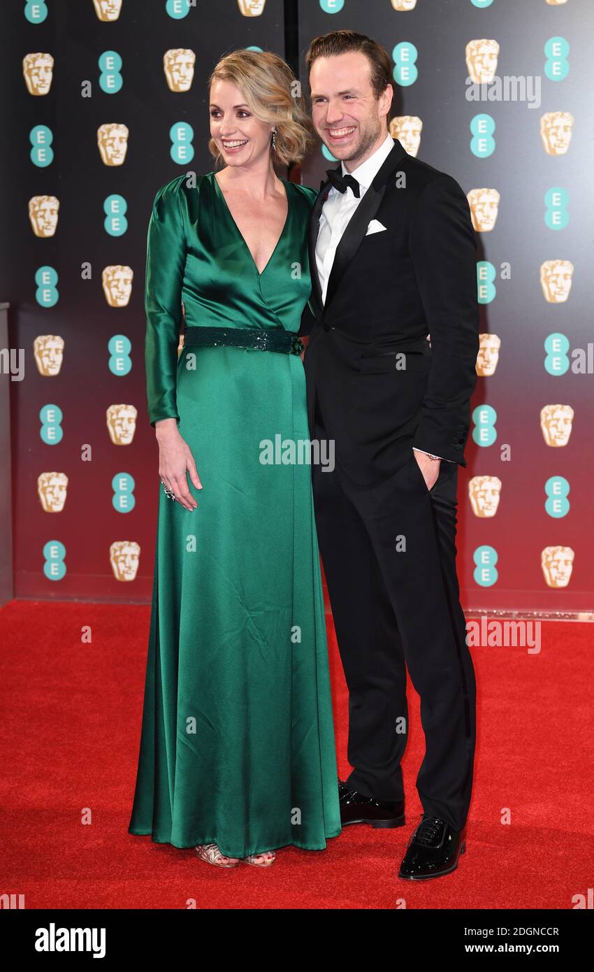 Elize Du Toit and Rafe Spall attending the EE British Academy Film ...