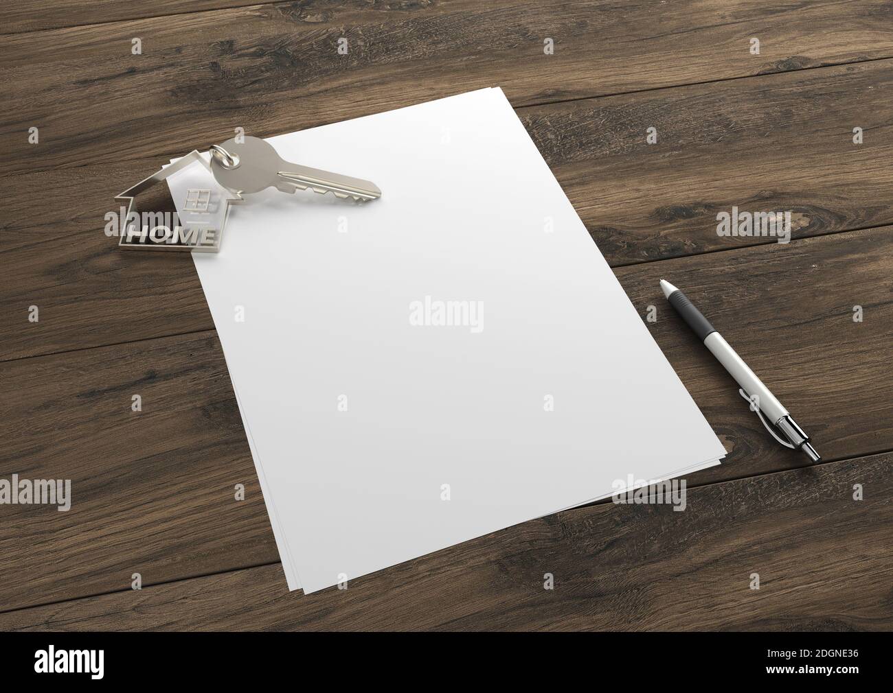 House Key - Illustration Stock Photo - Alamy