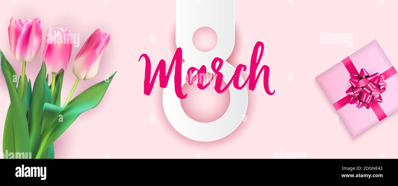 8 March sale banner Background Design. Template for advertising, web ...