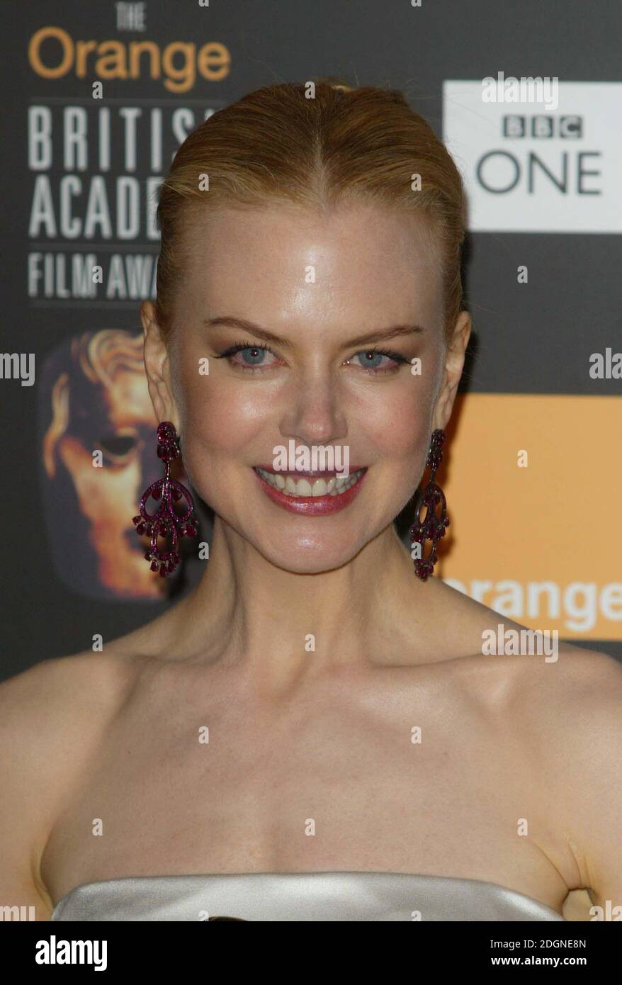 Nicole Kidman photographed attending the BAFTA awards held at the Odeon ...