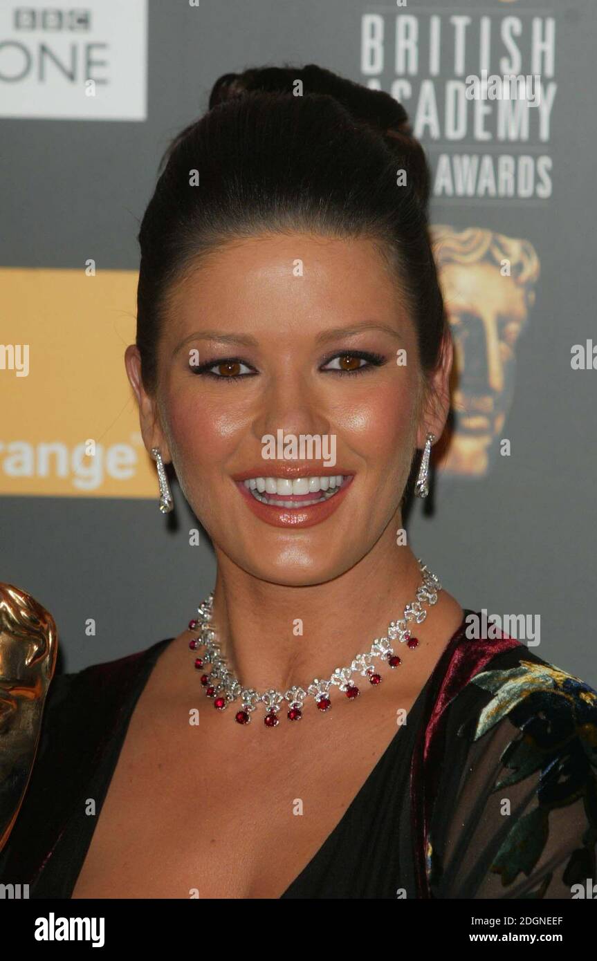 Catherine Zeta Jones photographed attending the BAFTA awards held at ...