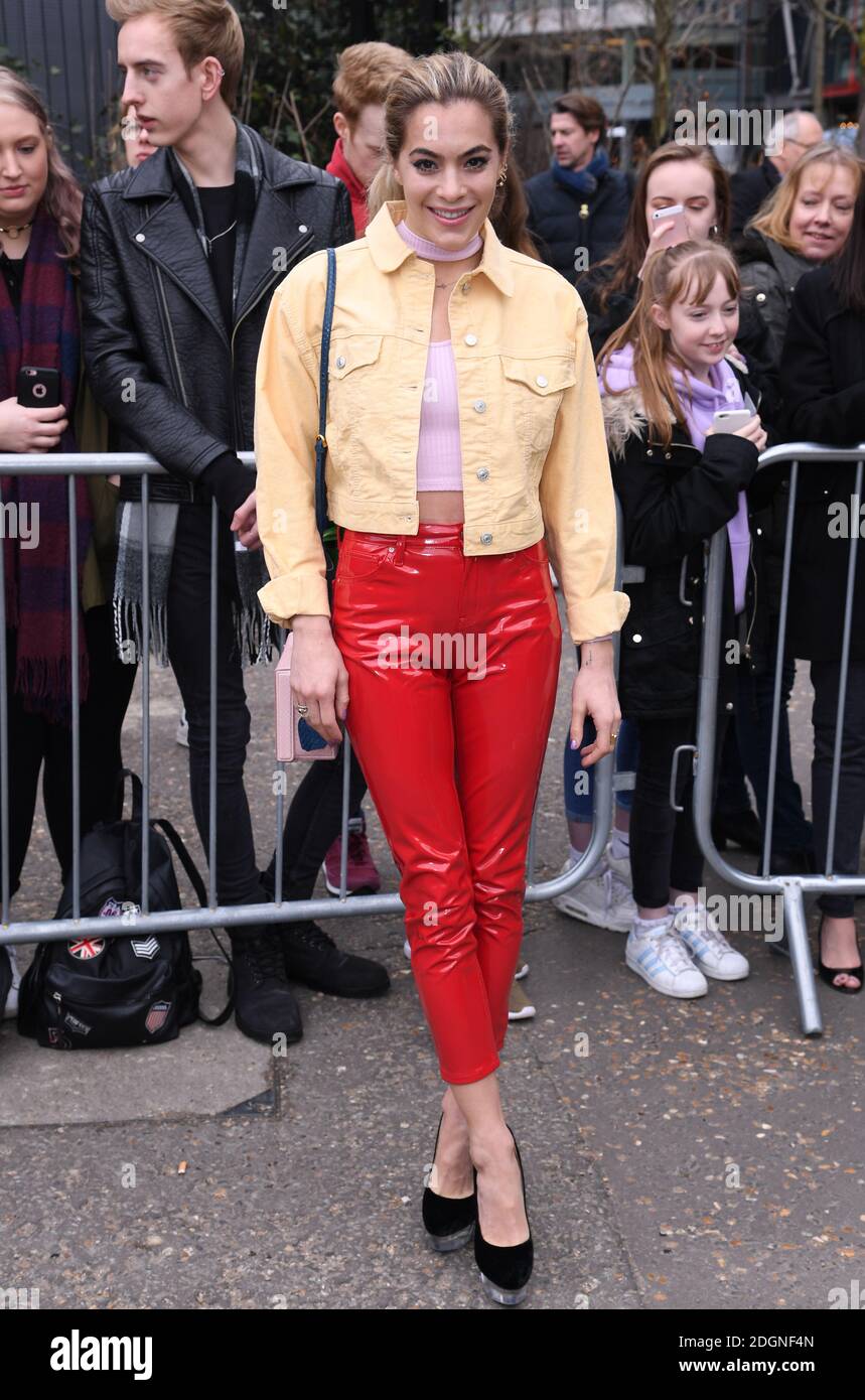 Chelsea Leyland attending the Topshop Unique Autumn/Winter 2017 London ...