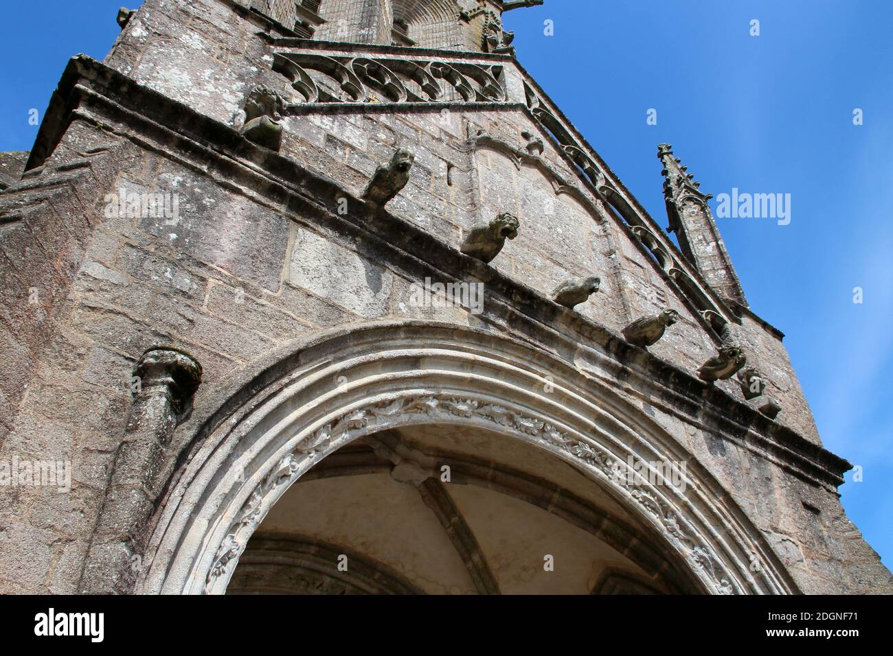 saint-ronan church in locronan in brittany in france Stock Photo - Alamy