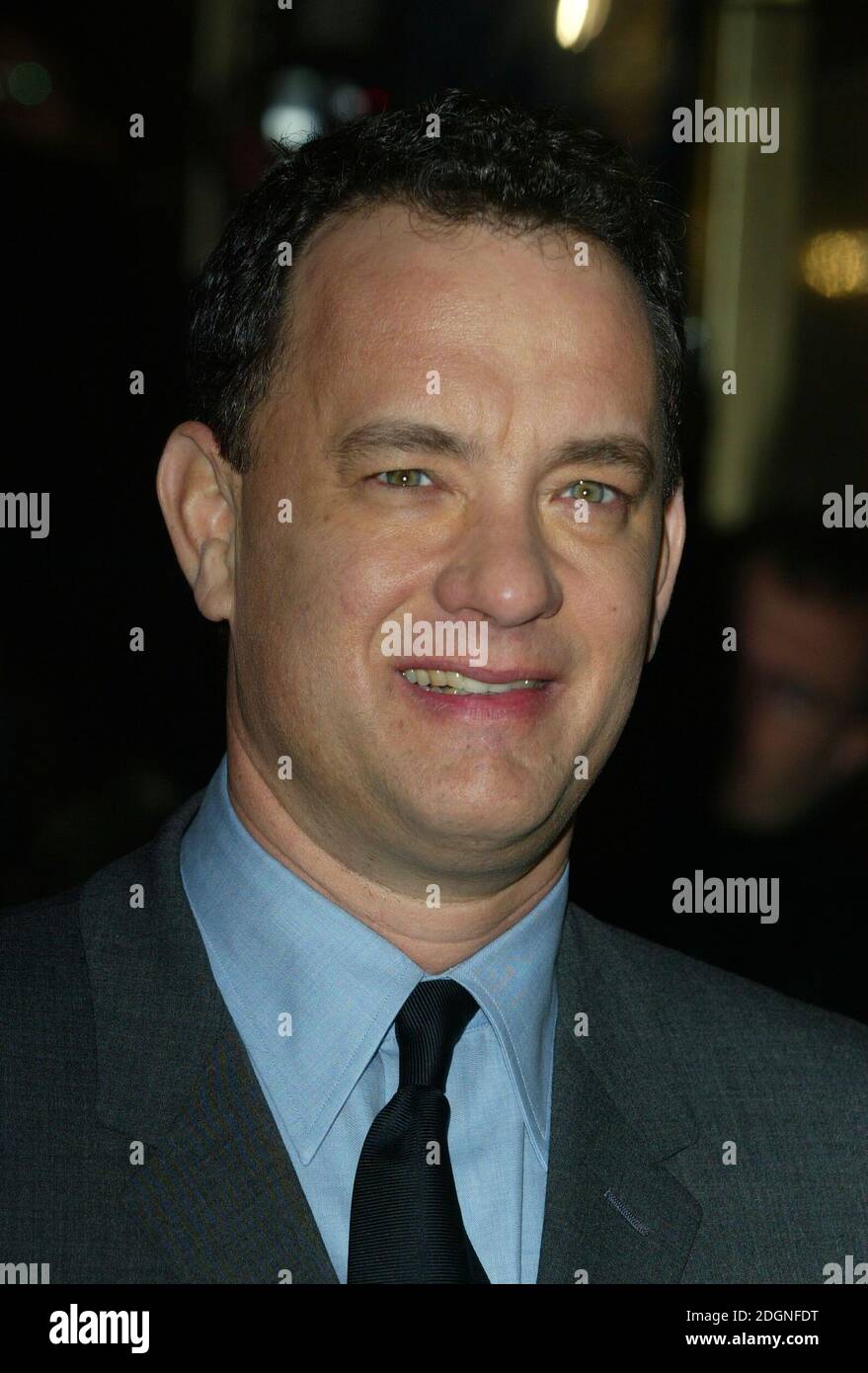 Tom Hanks at the Catch Me If You Can Premiere in London. Headshot Stock ...