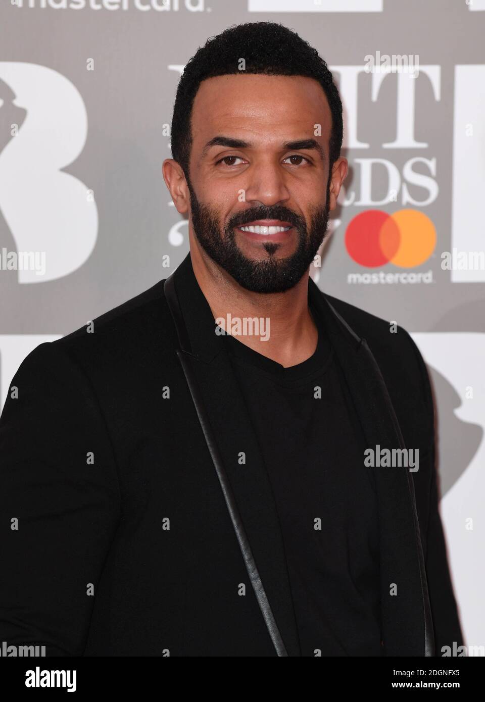 Craig David attending the BRIT Awards 2017, held at The O2 Arena, in ...