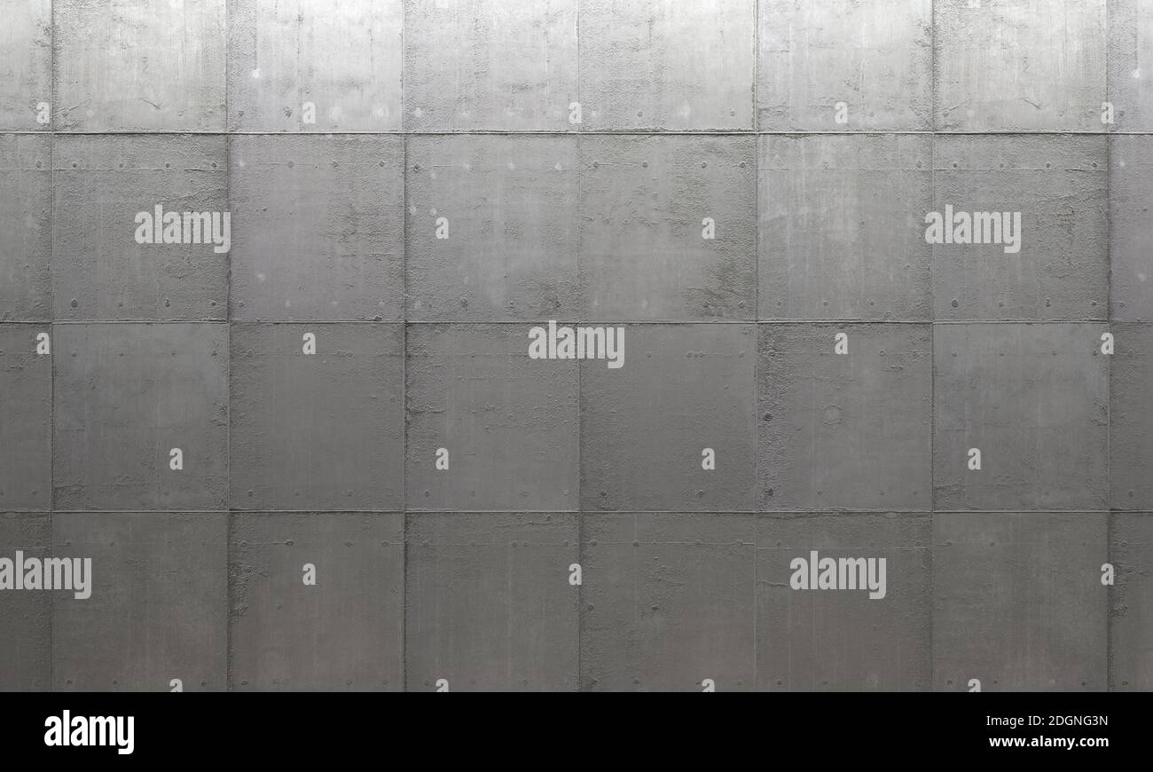 Emty room with concrete wall - Illustration Stock Photo - Alamy