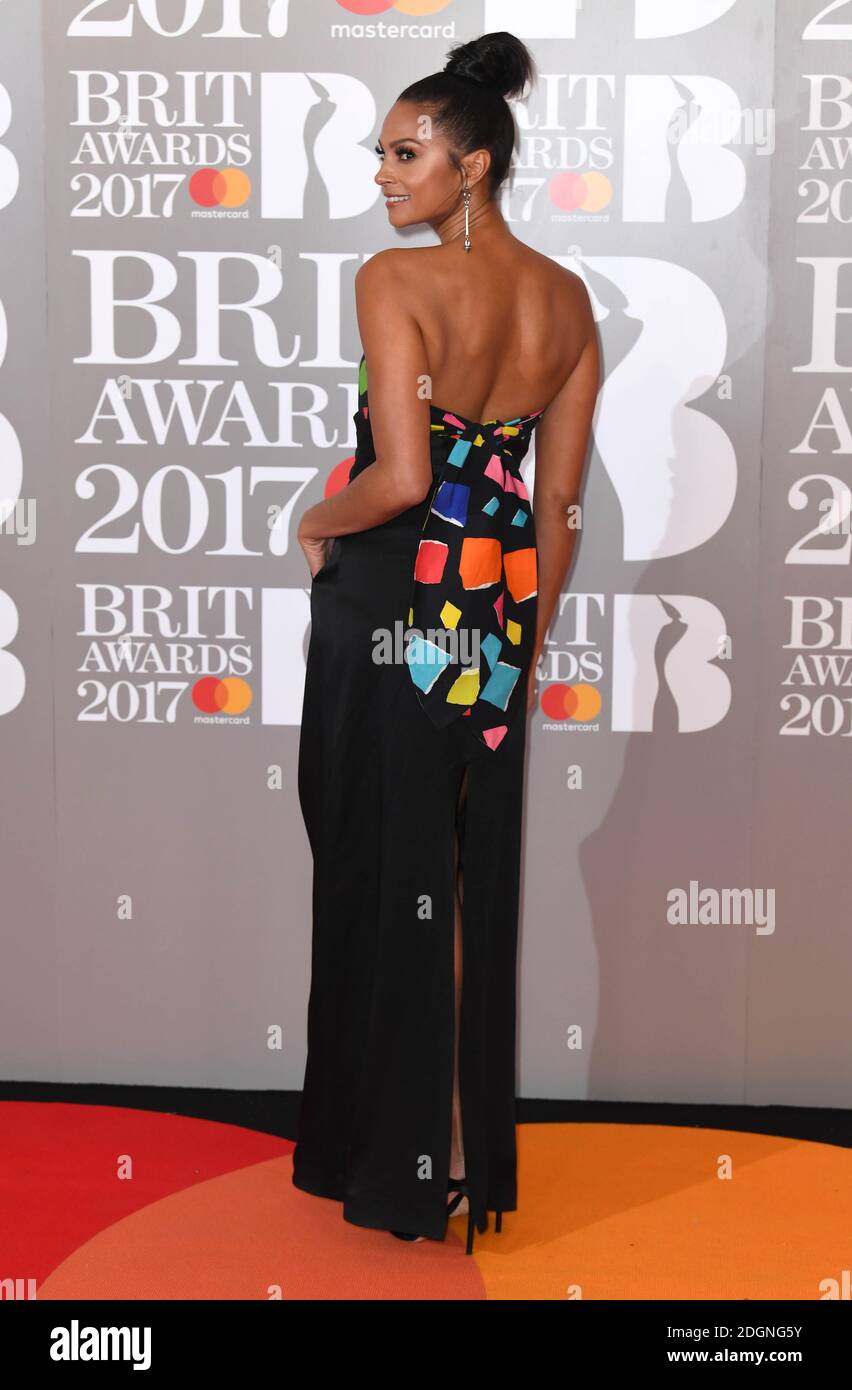 Alesha Dixon attending the BRIT Awards 2017, held at The O2 Arena, in ...