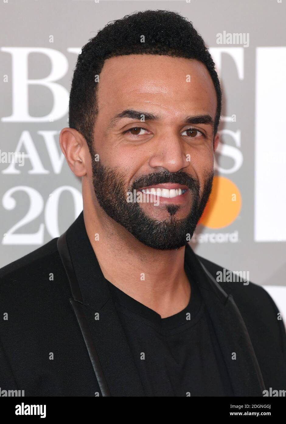 Craig David attending the BRIT Awards 2017, held at The O2 Arena, in ...