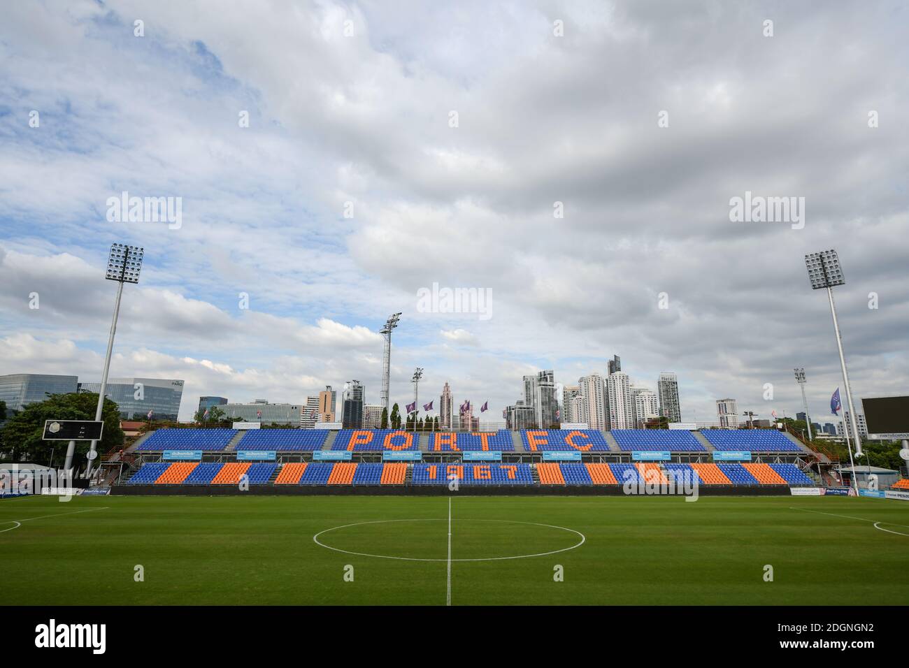 A general view of the Pat Stadium during the Thai League 2020 match ...