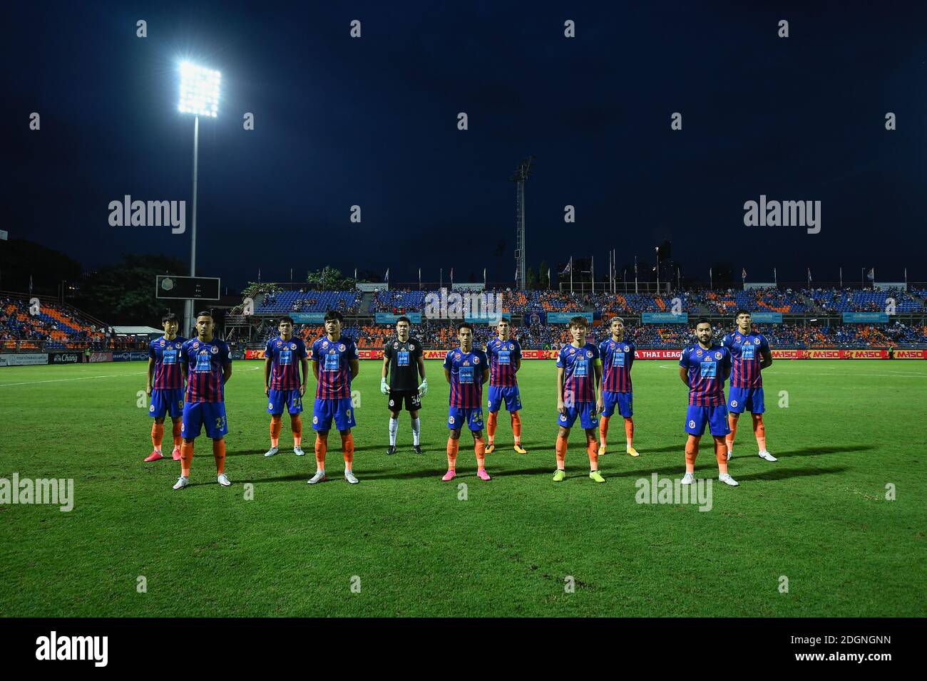 Port FC pose for a photo before the Thai League 2020 match between Port ...
