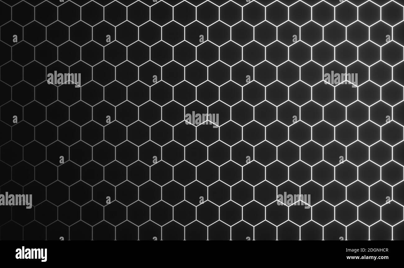Abstract hexagon pattern as background - 3D Illustration Stock Photo ...