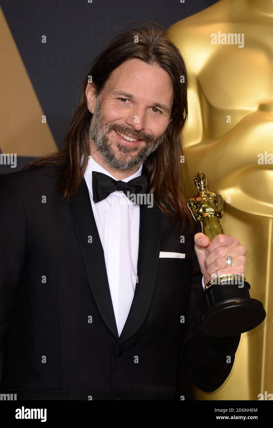 Cinematographer Linus Sandgren, winner of the Best Cinematography award ...