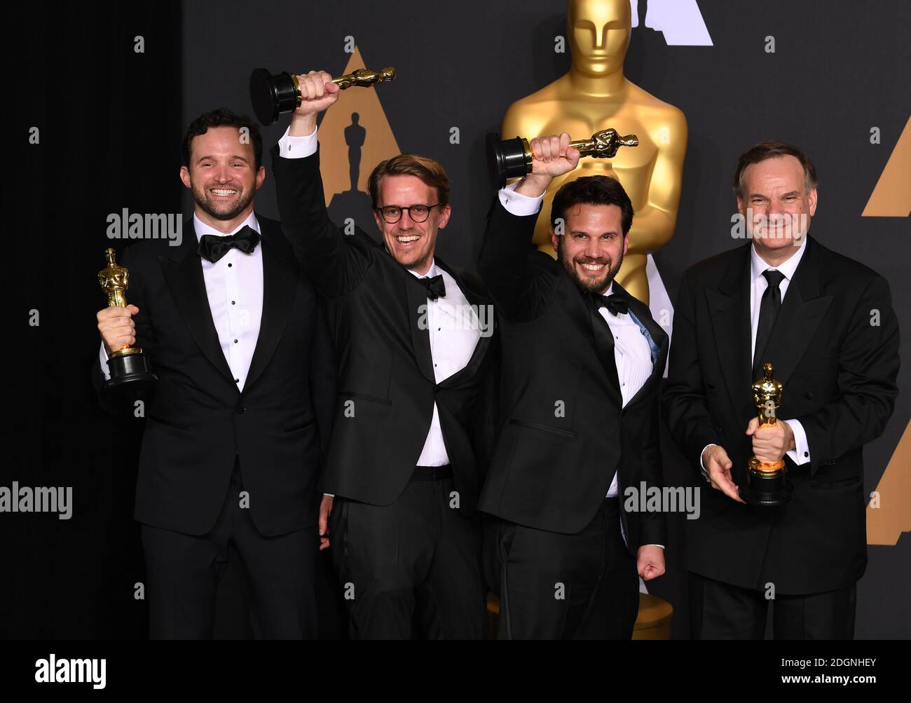 Visual effects artists Dan Lemmon, Andrew R. Jones, Adam Valdez and ...