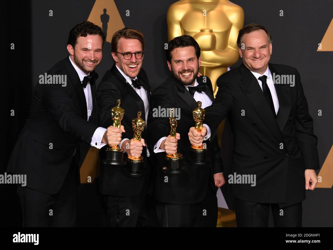 Visual effects artists Dan Lemmon, Andrew R. Jones, Adam Valdez and ...