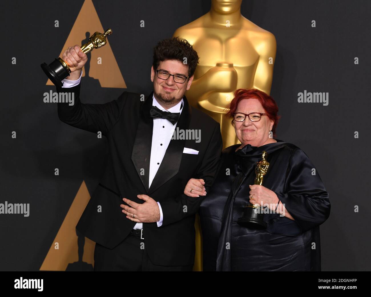 Producer Anna Udvardy and director Kristof Deak winners of the award ...