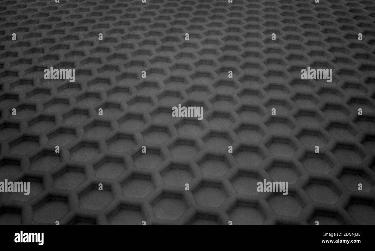 Abstract hexagon pattern as background - 3D Illustration Stock Photo ...