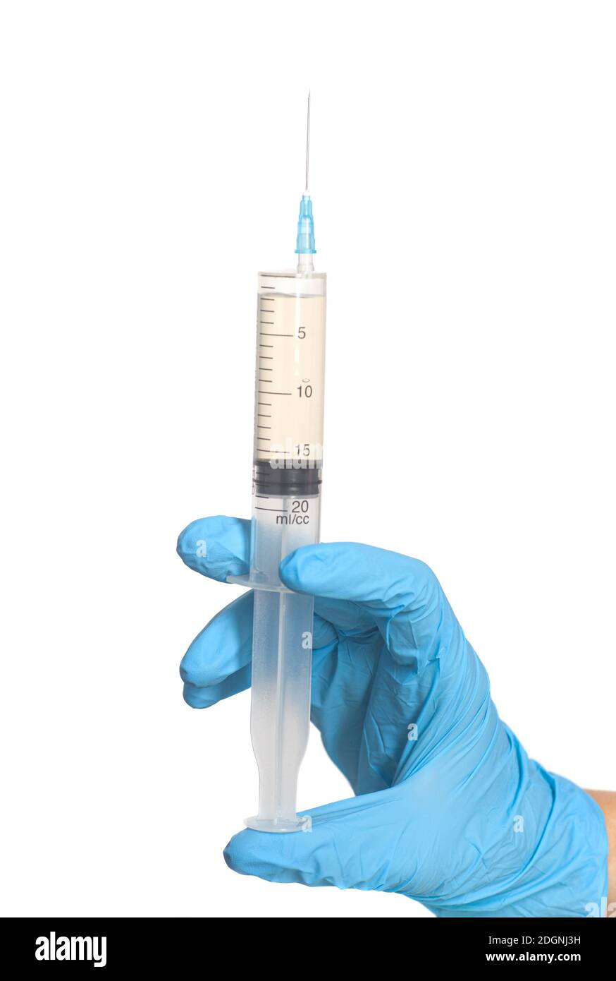 Hand hold disposable syringe hi-res stock photography and images - Alamy
