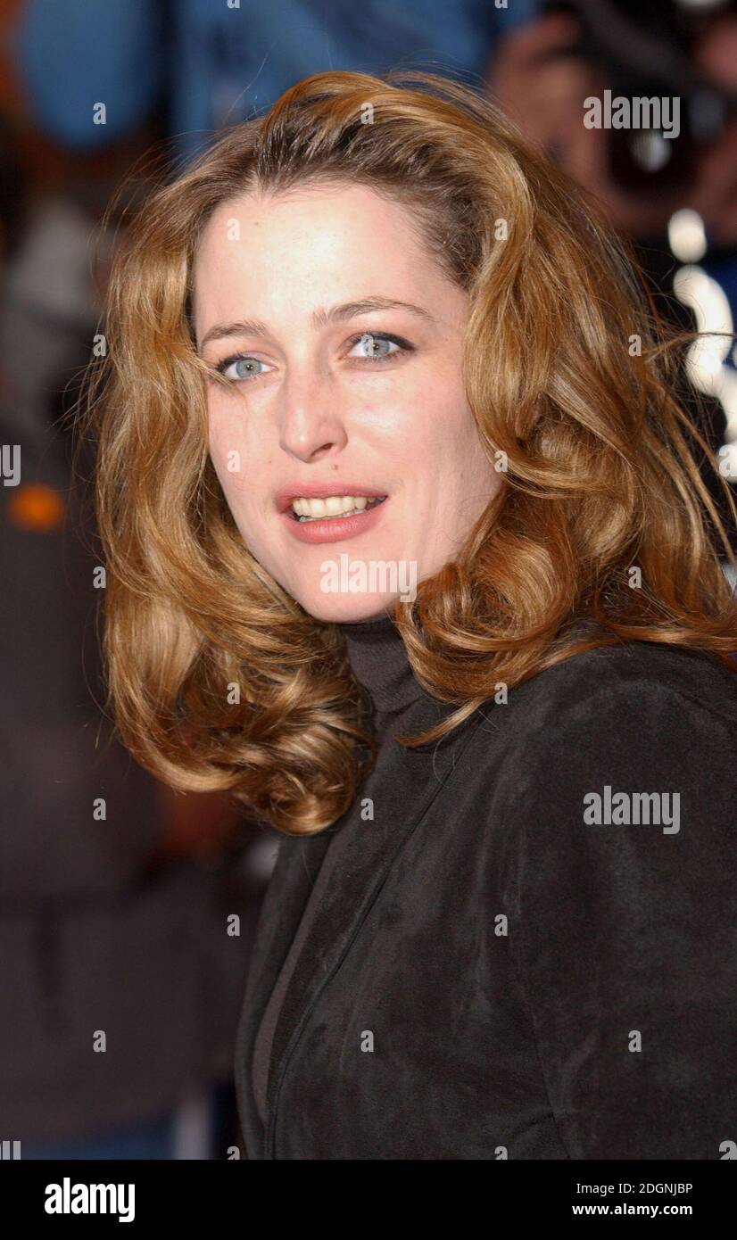 Gillian Anderson at the UK Premiere of The Hours in London. Headshot. Â ...