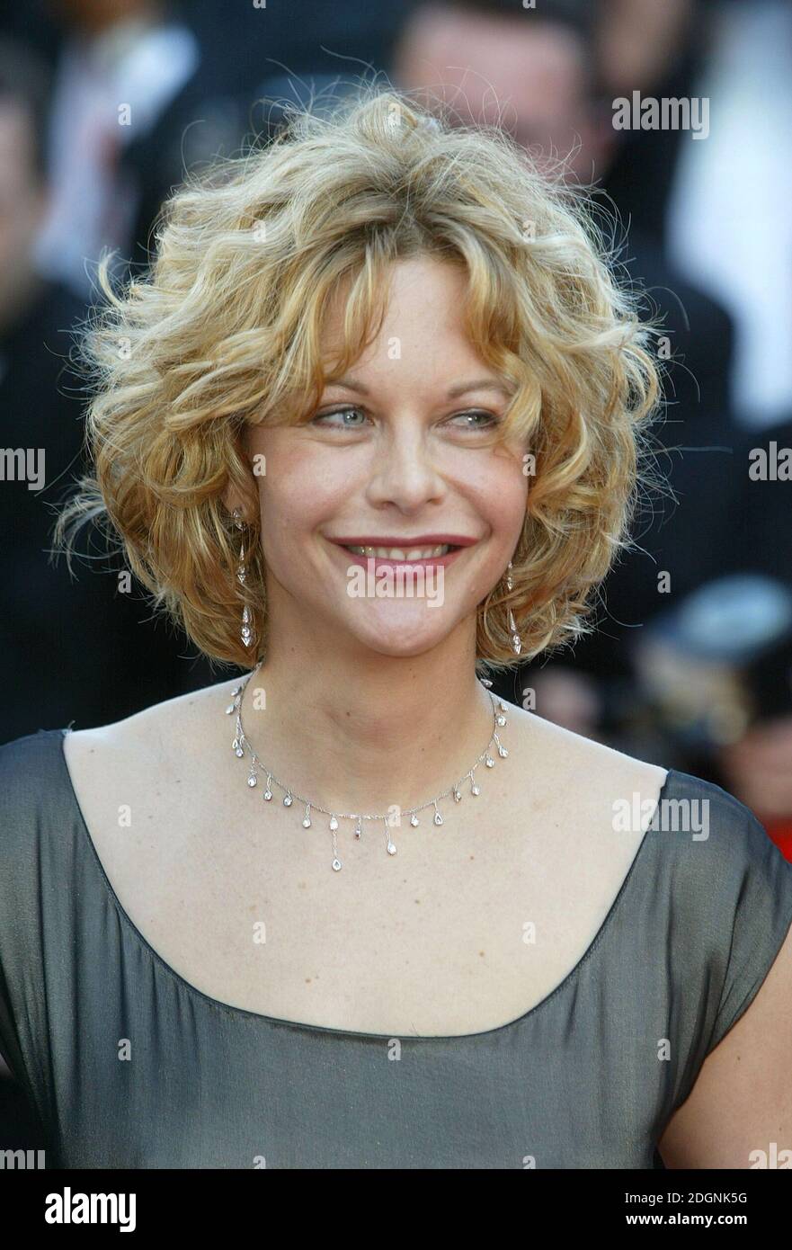 Meg Ryan at the premiere of her film Fanfan La Tulipe, the Cannes Film ...
