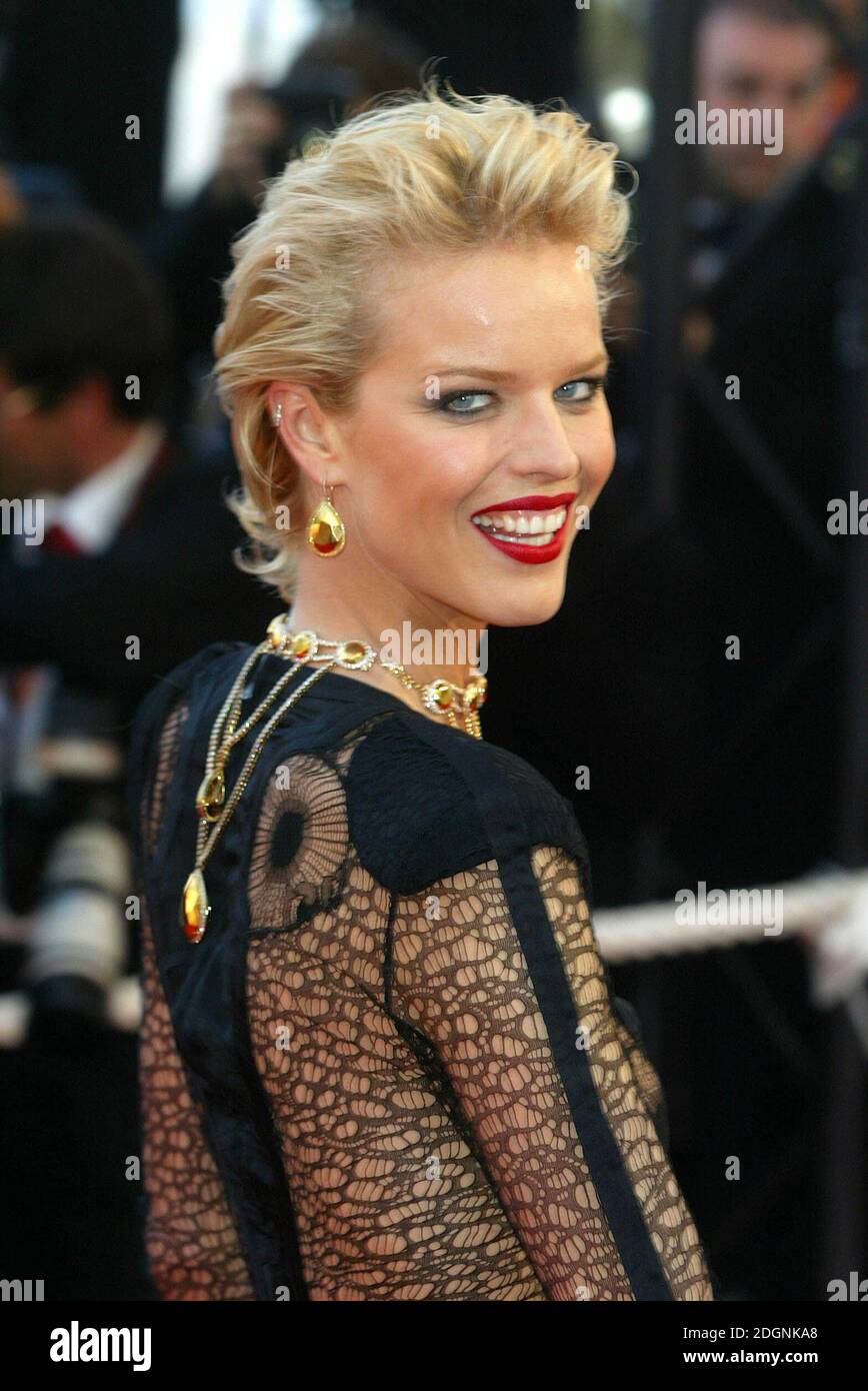 Eva Herzigova at the premiere of the film Dogville at the Cannes film ...