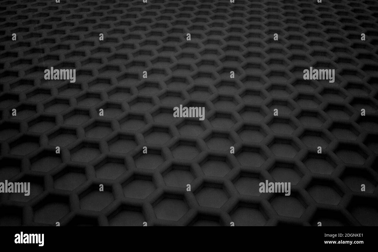 Abstract hexagon pattern as background - 3D Illustration Stock Photo ...