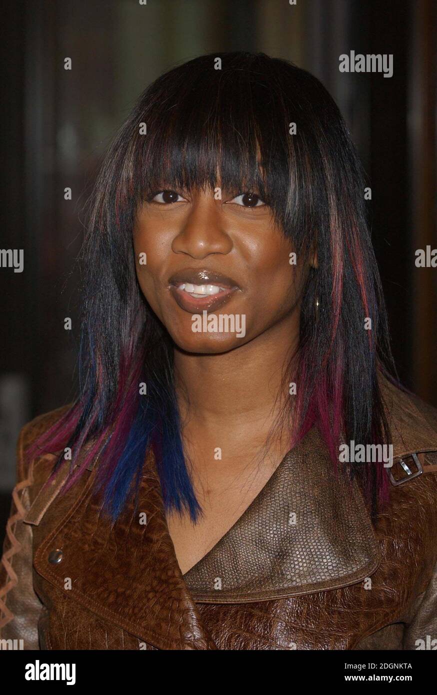 Beverley Knight at the Ivor Novello Awards in London. Headshot, dyed ...