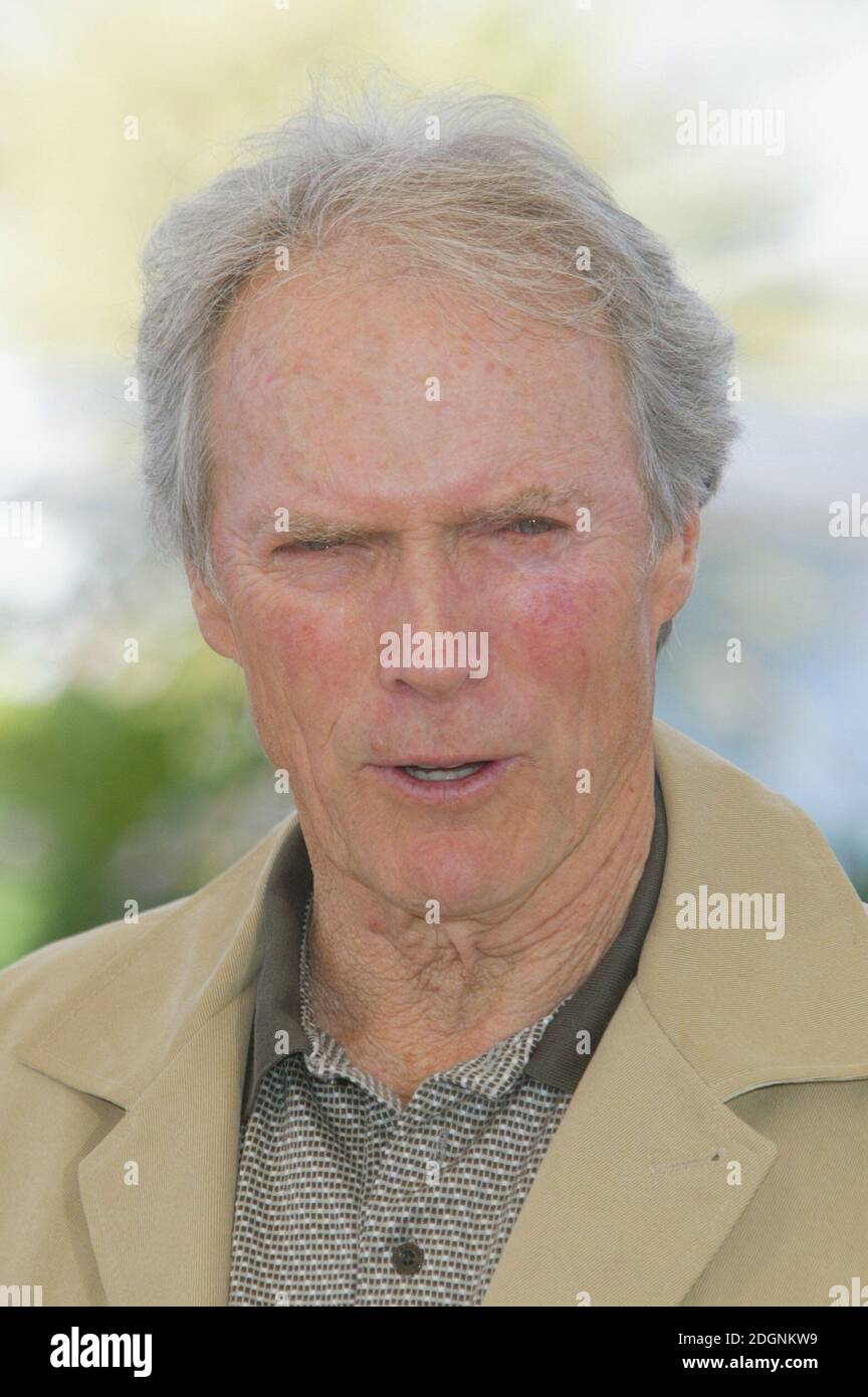 Clint Eastwood at the photocall for his new film Mystic River, part of ...