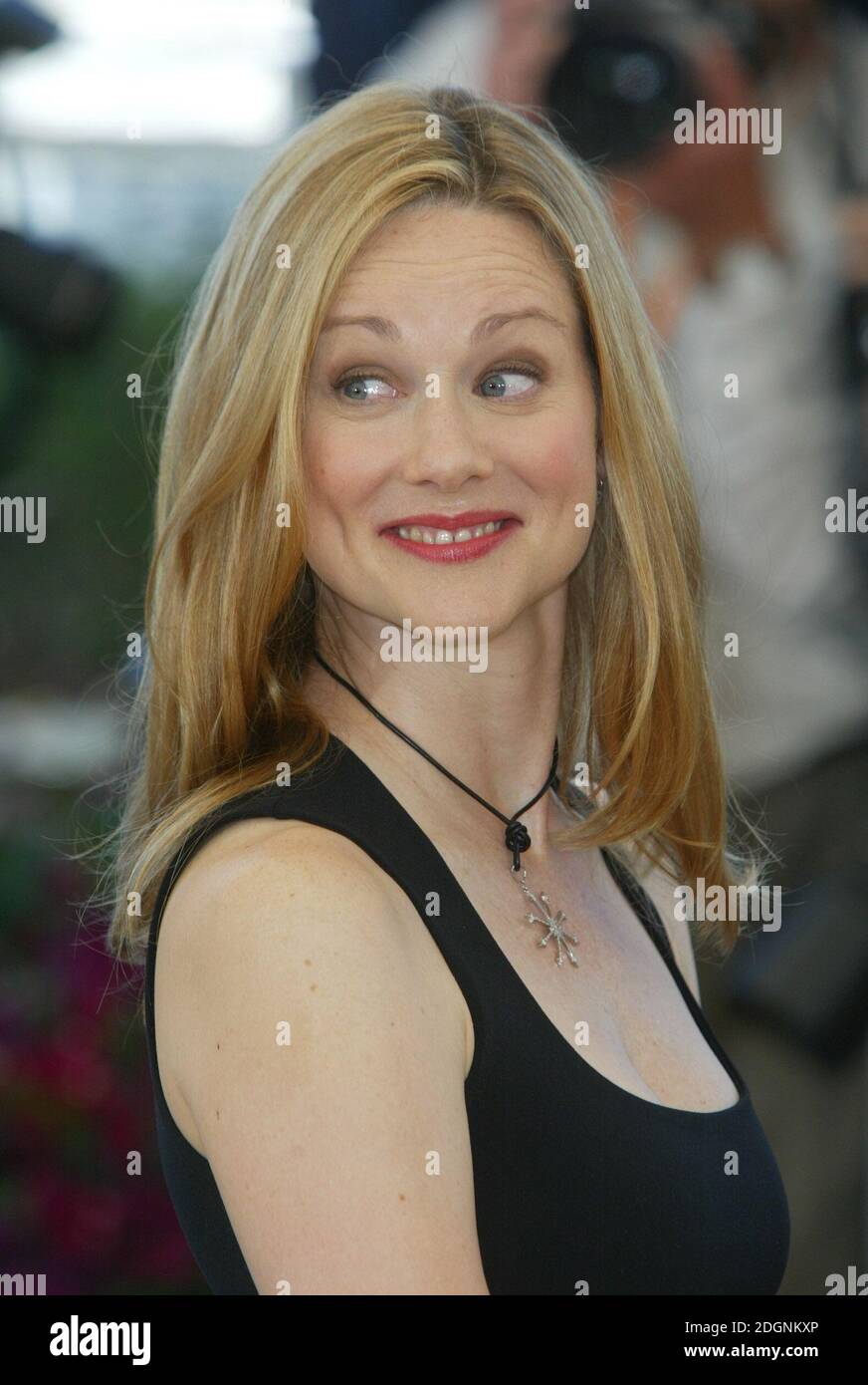 Laura Linney at the photocall for her new film Mystic River, part of ...