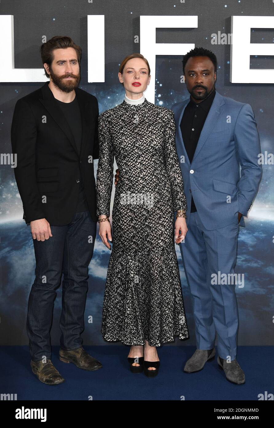Jake Gyllenhaal, Rebecca Ferguson and Ariyon Bakare attending the LIFE ...