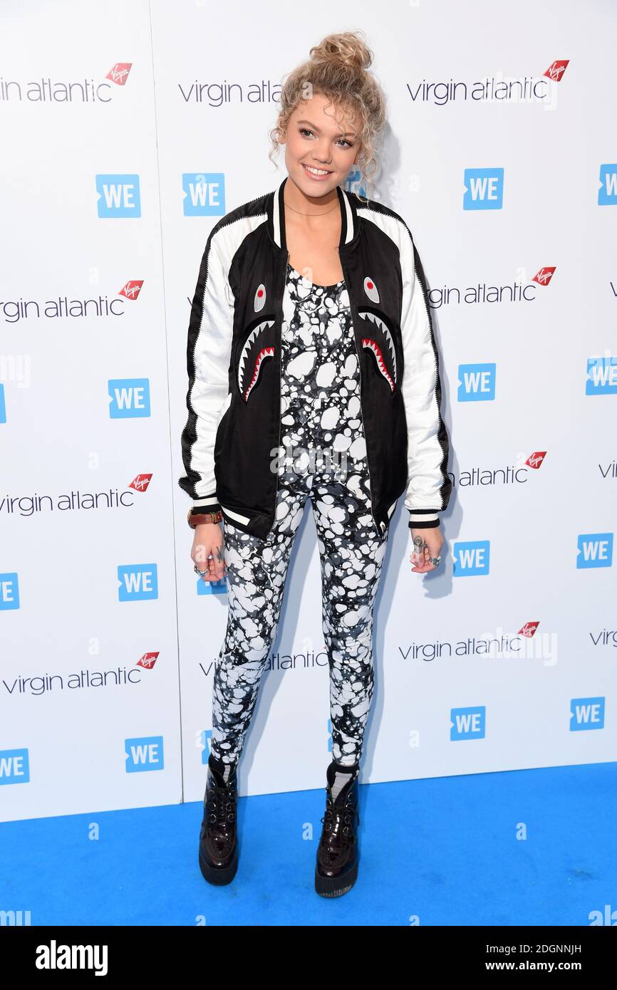 Becca Dudley during the WE Day UK held at the SSE Arena, Wembley ...