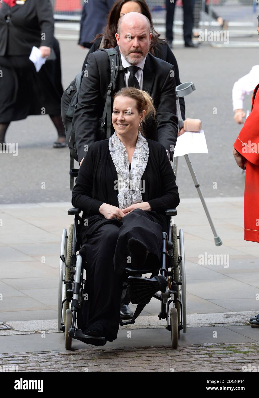 Melissa Cochran attending a service of hope at Westminster Abbey in ...