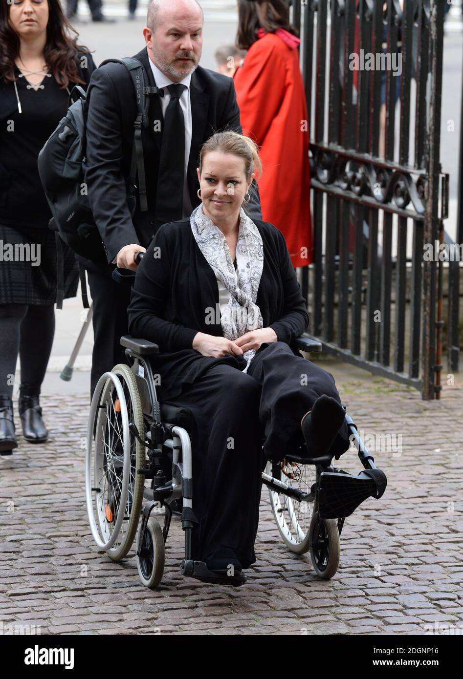 Melissa Cochran attending a service of hope at Westminster Abbey in ...
