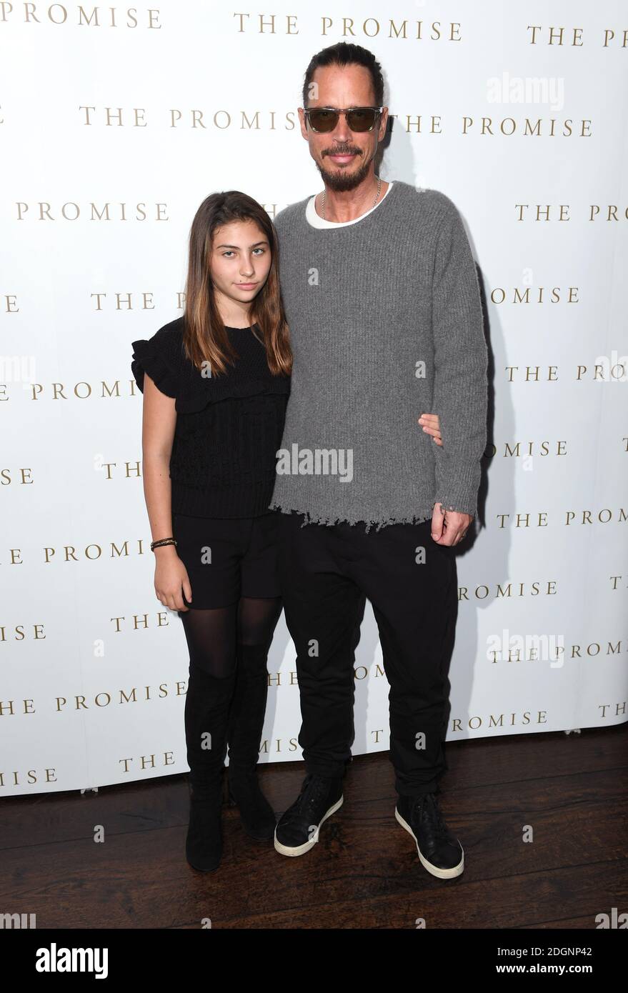 Singer songwriter Chris Cornell and daughter Toni Cornell attending the ...
