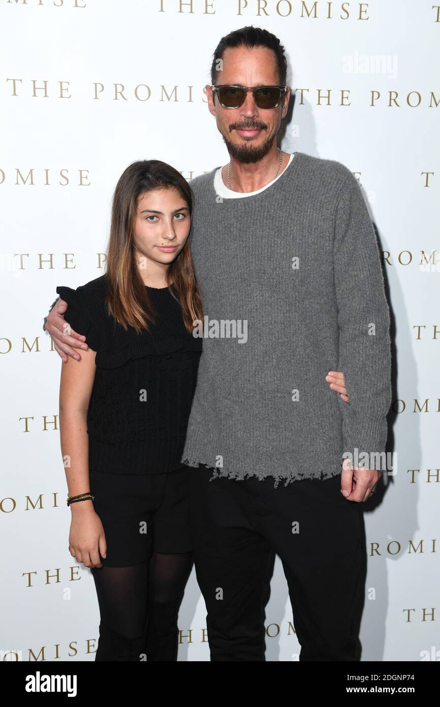 Singer songwriter Chris Cornell and daughter Toni Cornell attending the ...