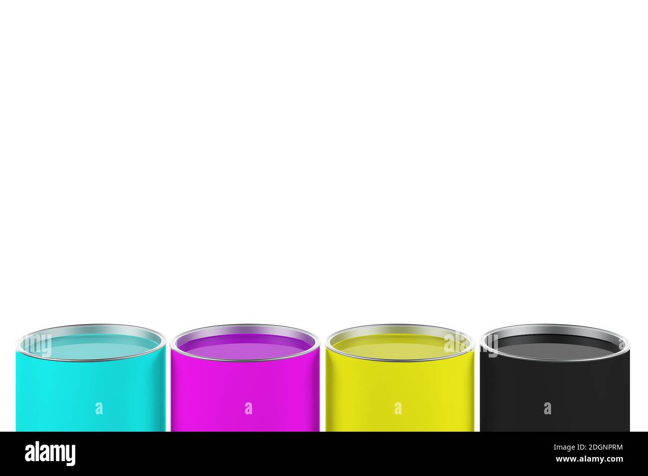 CMYK Colour Buckets Stock Photo - Alamy