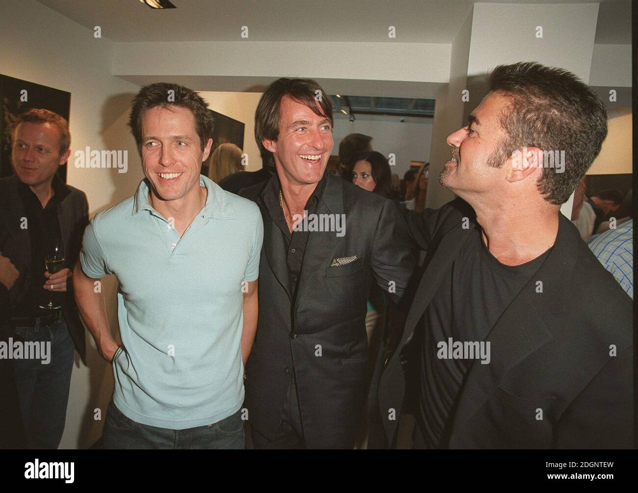 Hugh Grant, Tim Jeffries and George Michael at the Andy Warhol Black ...