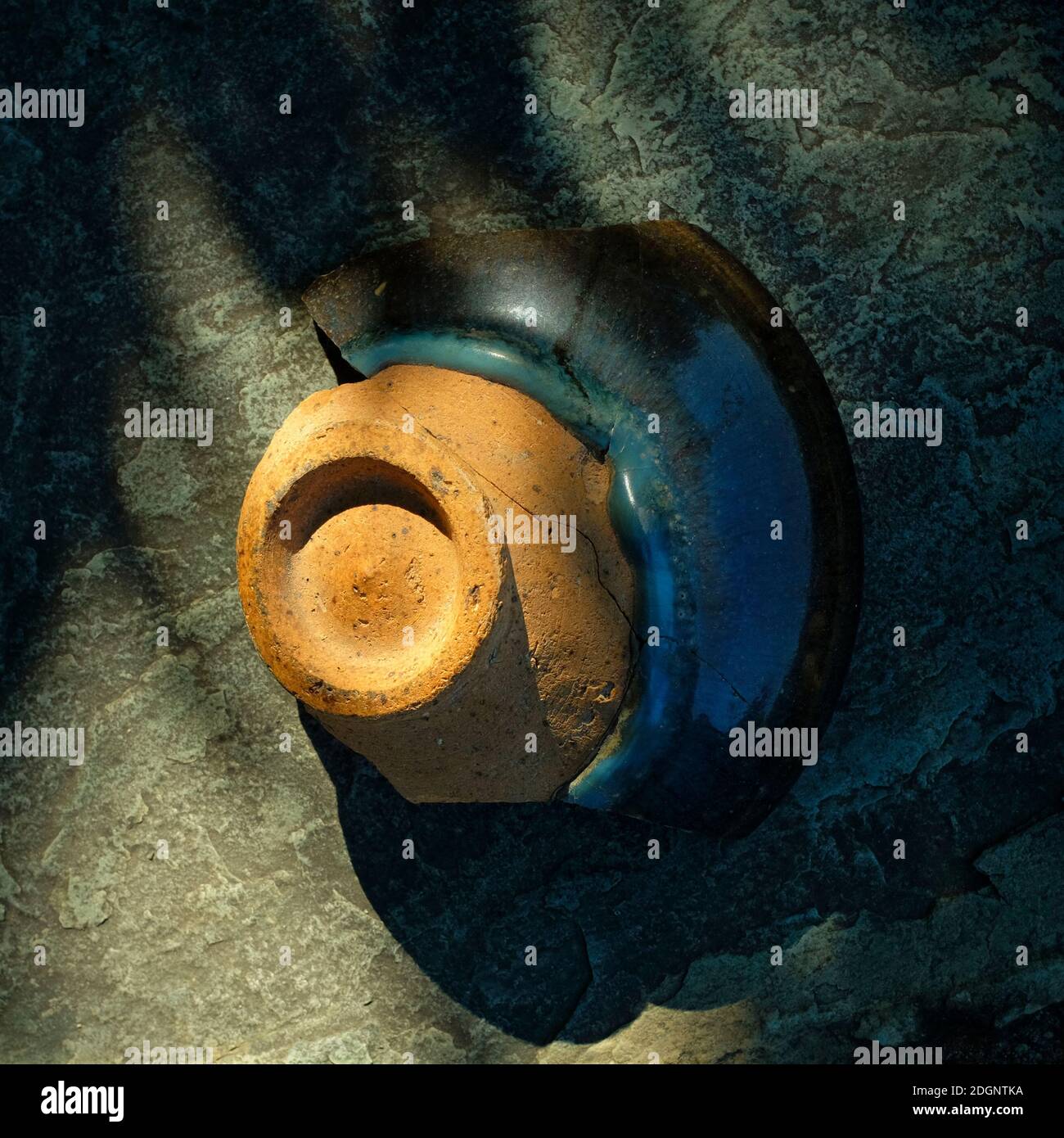 A piece of Jun porcelain from the Yuan dynasty(1279–1368) unearthed ...