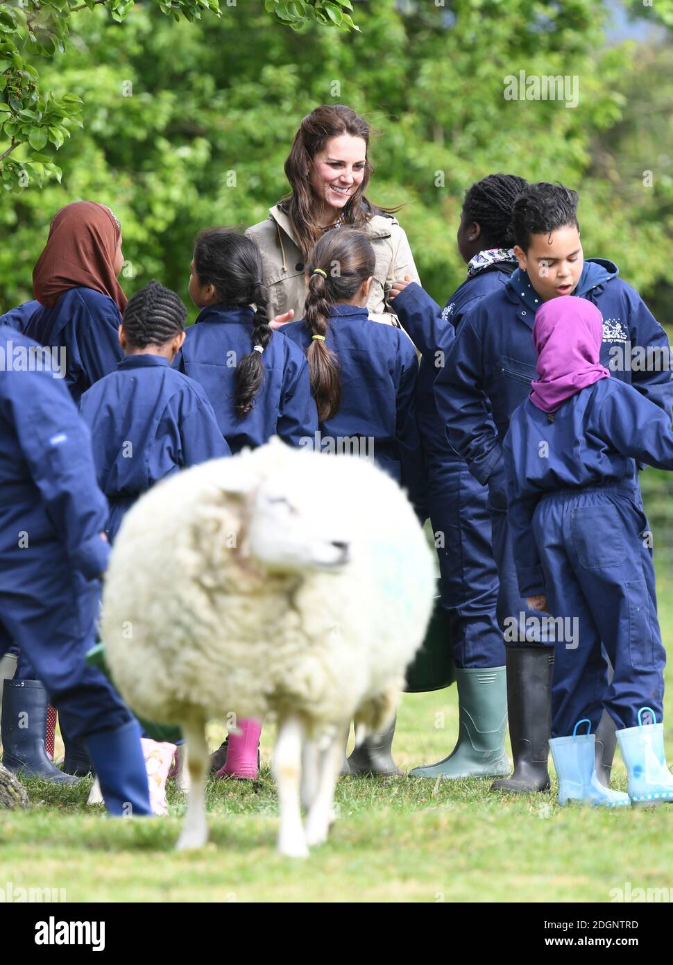 Catherine, The Duchess of Cambridge during a Farms For City Children ...