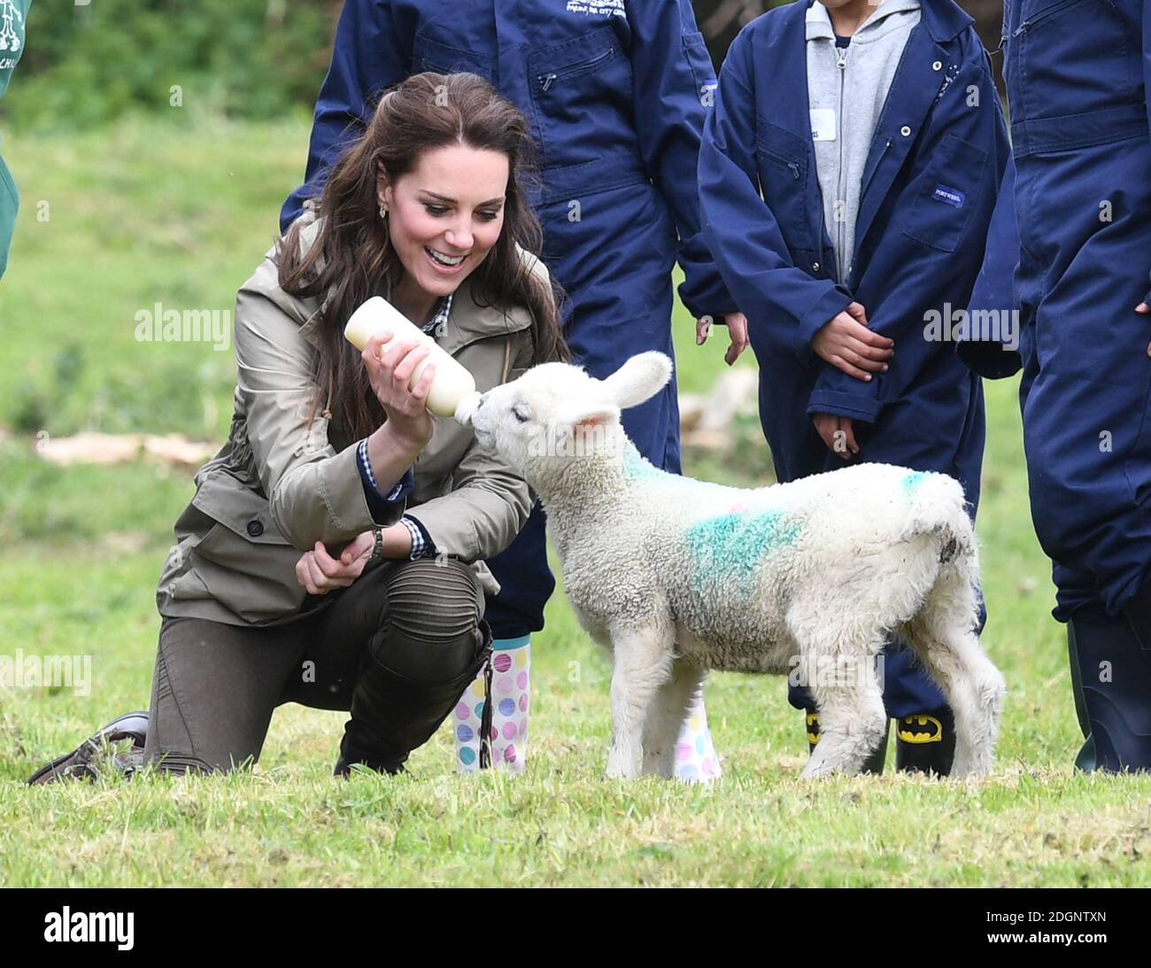 Catherine, The Duchess of Cambridge, during a Farms For City Children ...