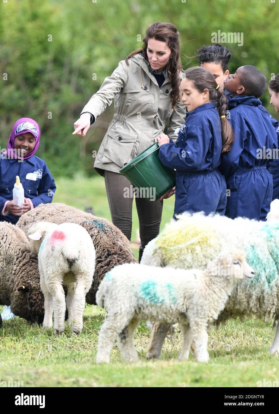 Catherine, The Duchess of Cambridge, during a Farms For City Children ...