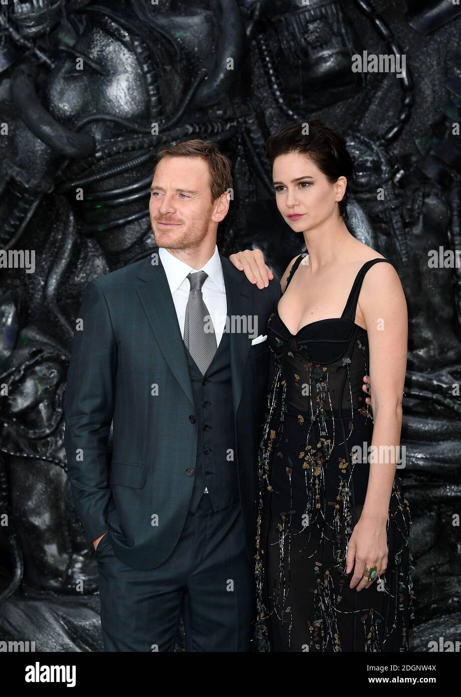 Michael Fassbender and Katherine Waterston attending the Alien ...