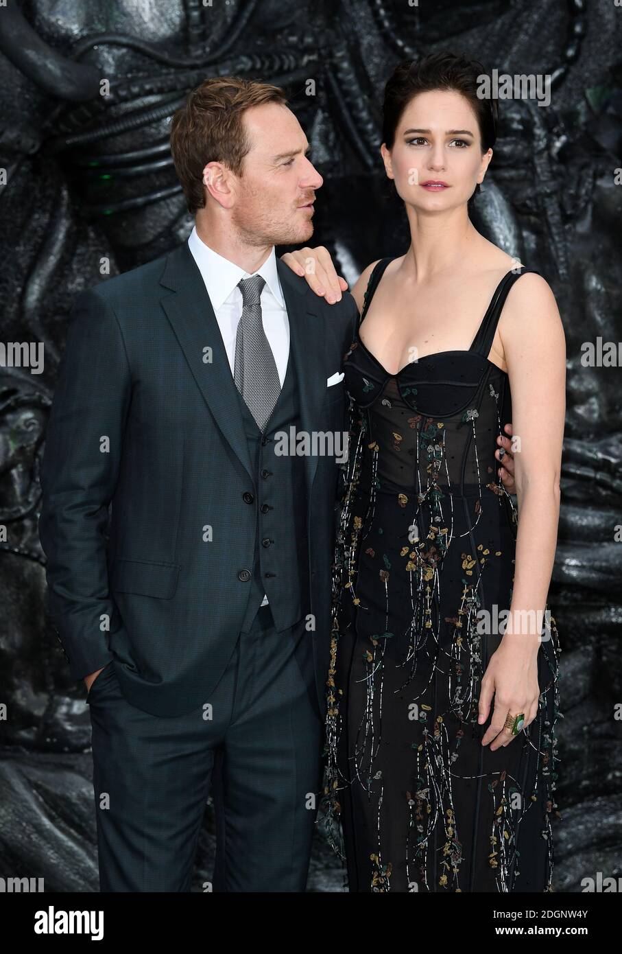 Michael Fassbender and Katherine Waterston attending the Alien ...