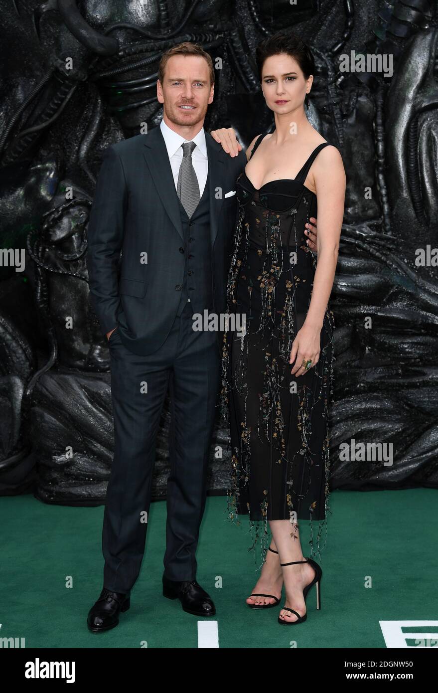 Michael Fassbender and Katherine Waterston attending the Alien ...