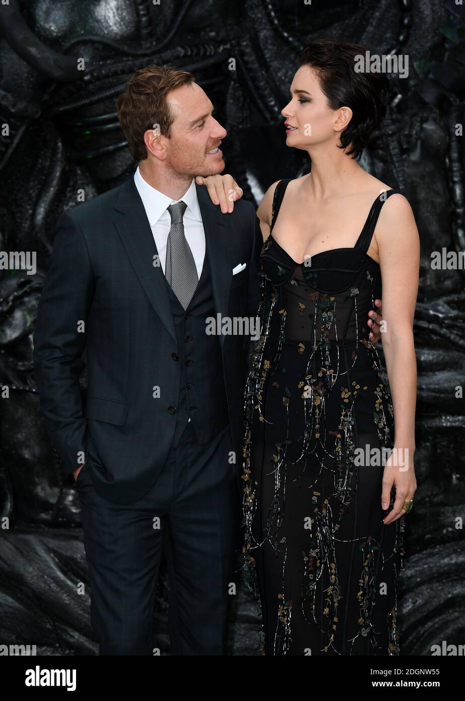 Michael Fassbender and Katherine Waterston attending the Alien ...